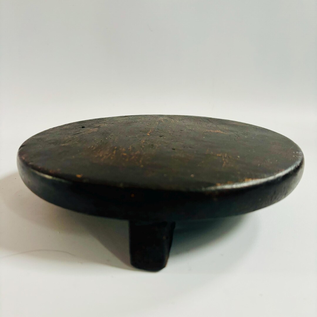 Naive Folk Rustic Old Wooden Chapati Vintage Platter Cutting Board ...