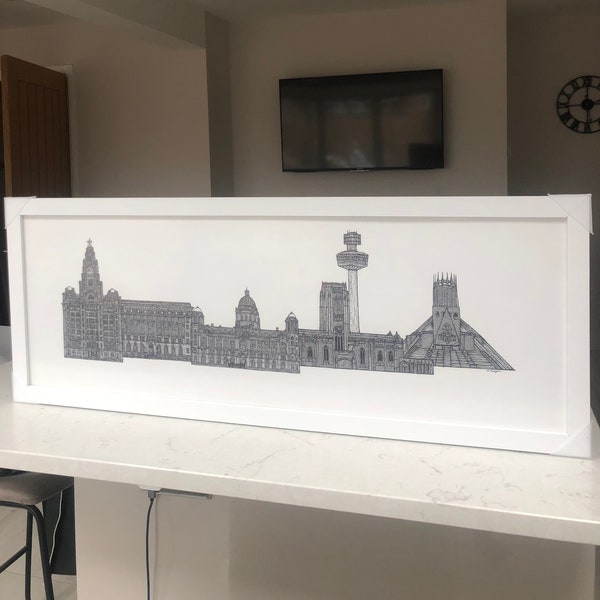 Liverpool Skyline - Etsy UK