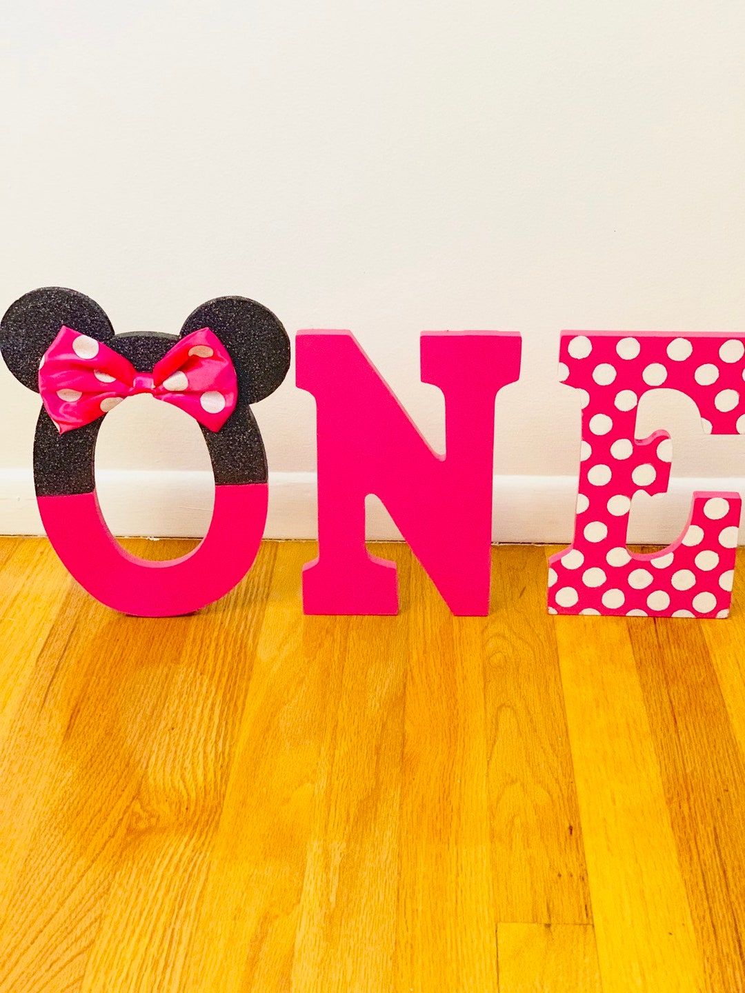 Minnie Mouse Birthday Letters - Etsy