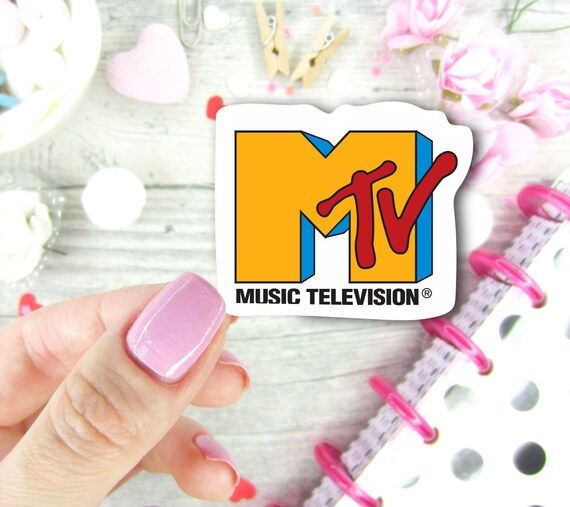 Mtv Stickers Mtv Music Stickers Laptop Stickers Notebook | Etsy