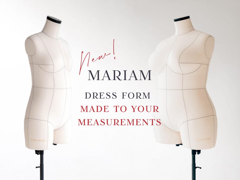 MARIAM - CUSTOM SIZE // Tailor Dress Form Made to Individual ...