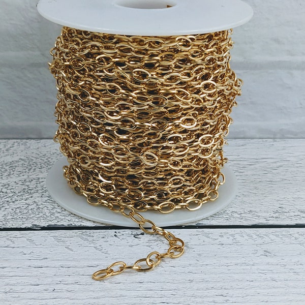 Flat Link Chain - Etsy