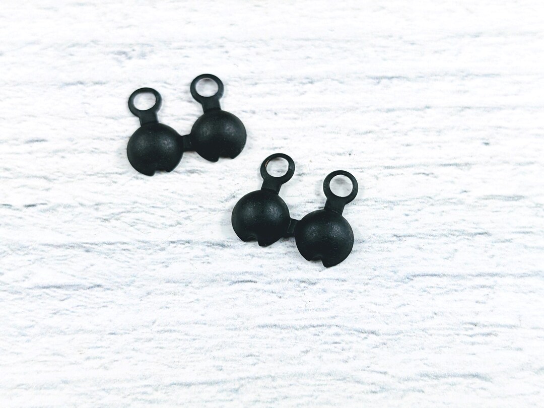 Matte Black Nite Clam End Cap, Connector, Satellite or Ball Chain ...