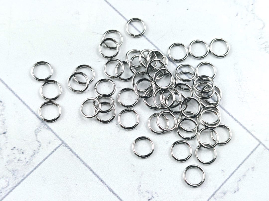 6mm Stainless Steel Soldered Jump Rings, Closed, 18g, Gauge - Etsy
