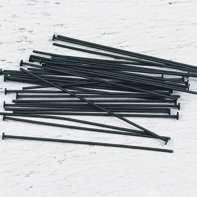 Black Head Pins - Etsy