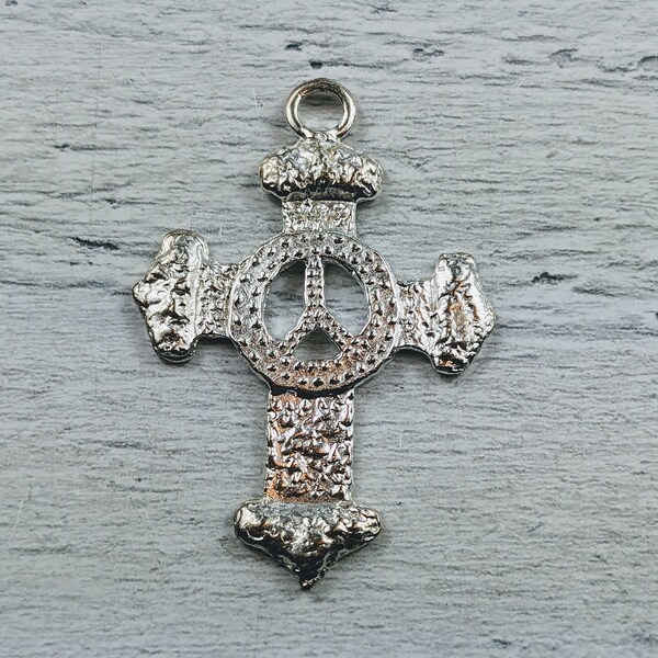 Peace Sign Cross - Etsy
