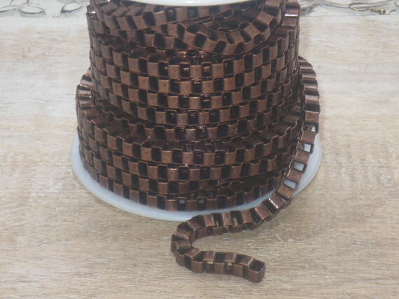 5.6mm Box Chain in Antique Copper Box Chain Link Chain | Etsy