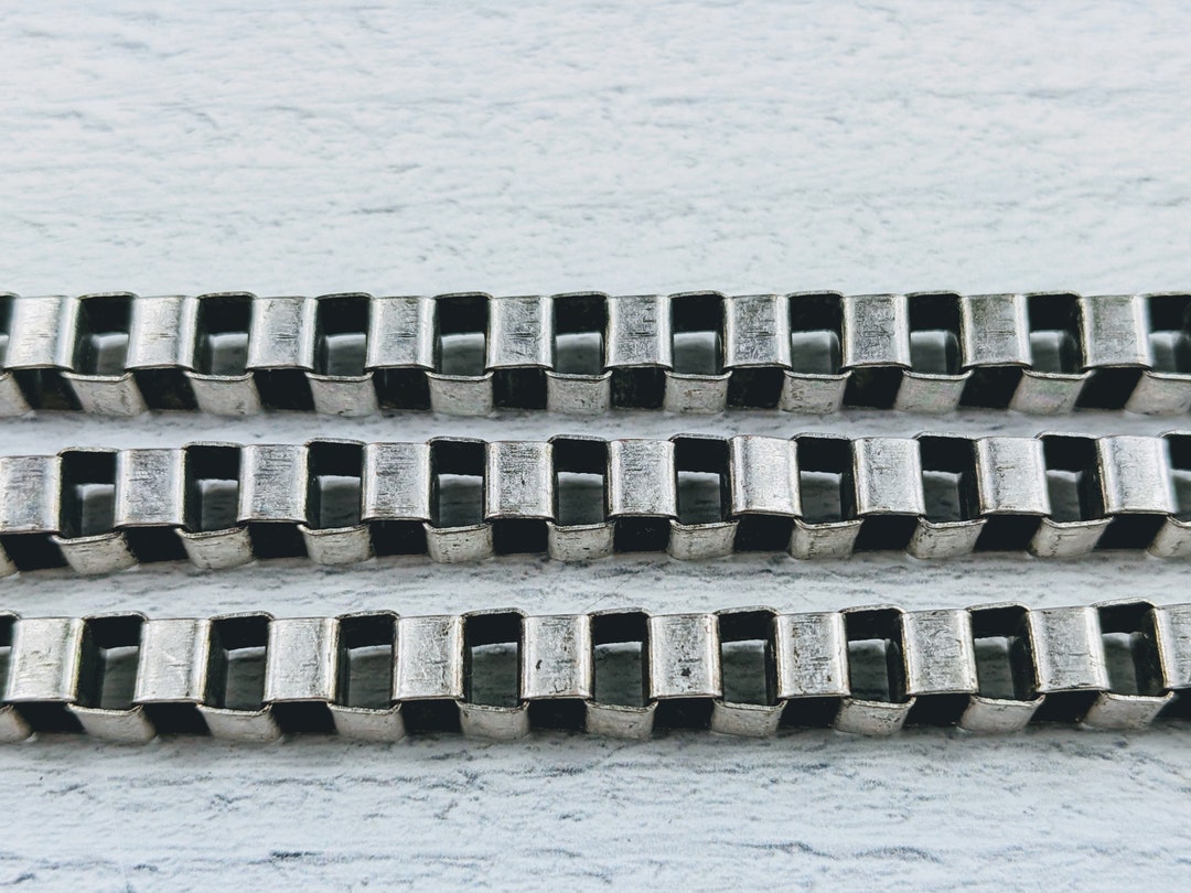 5.6mm Box Chain in Antique Silver Box Chain Link Chain - Etsy