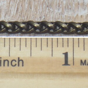 4mm Wheat Antique Brass Chain | Etsy