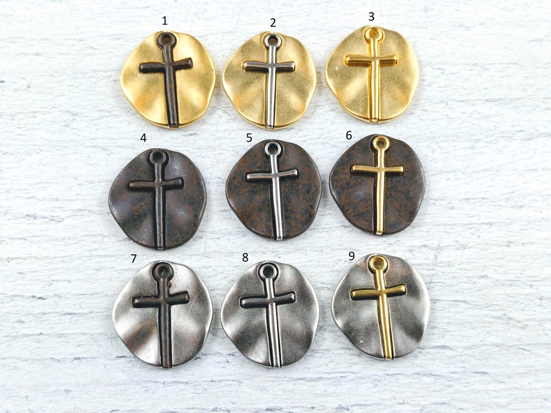 Satin Matte Gold, Antique Silver Ox and Rustic Brown Plated Mixed ...