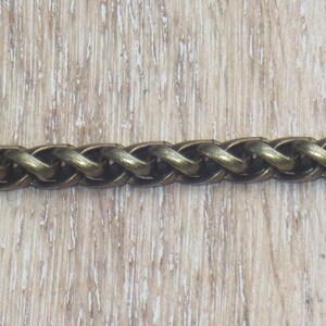 4mm Wheat Antique Brass Chain | Etsy