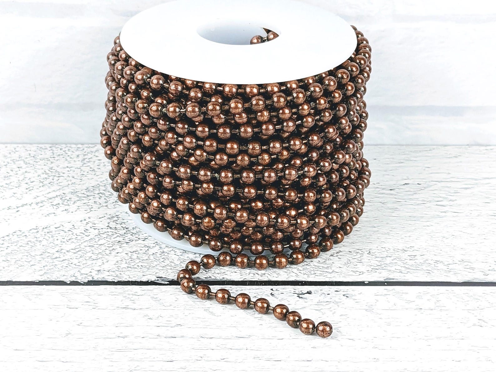 Antique Copper Ball Chain 4.5mm Ball Chain - Etsy
