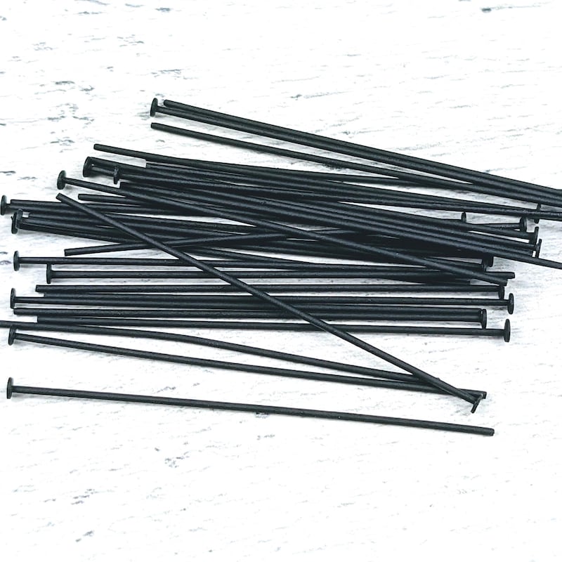 Black Head Pins - Etsy