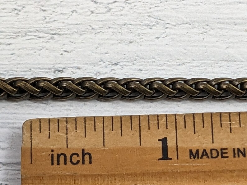 4mm Wheat Antique Brass Chain - Etsy