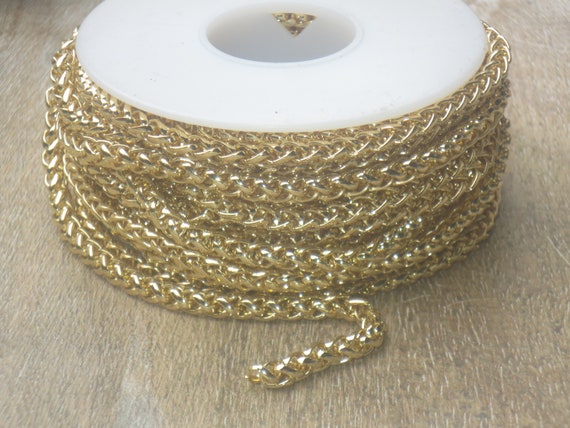 4mm Gold Plated Wheat Chain Gold Wheat Chain | Etsy