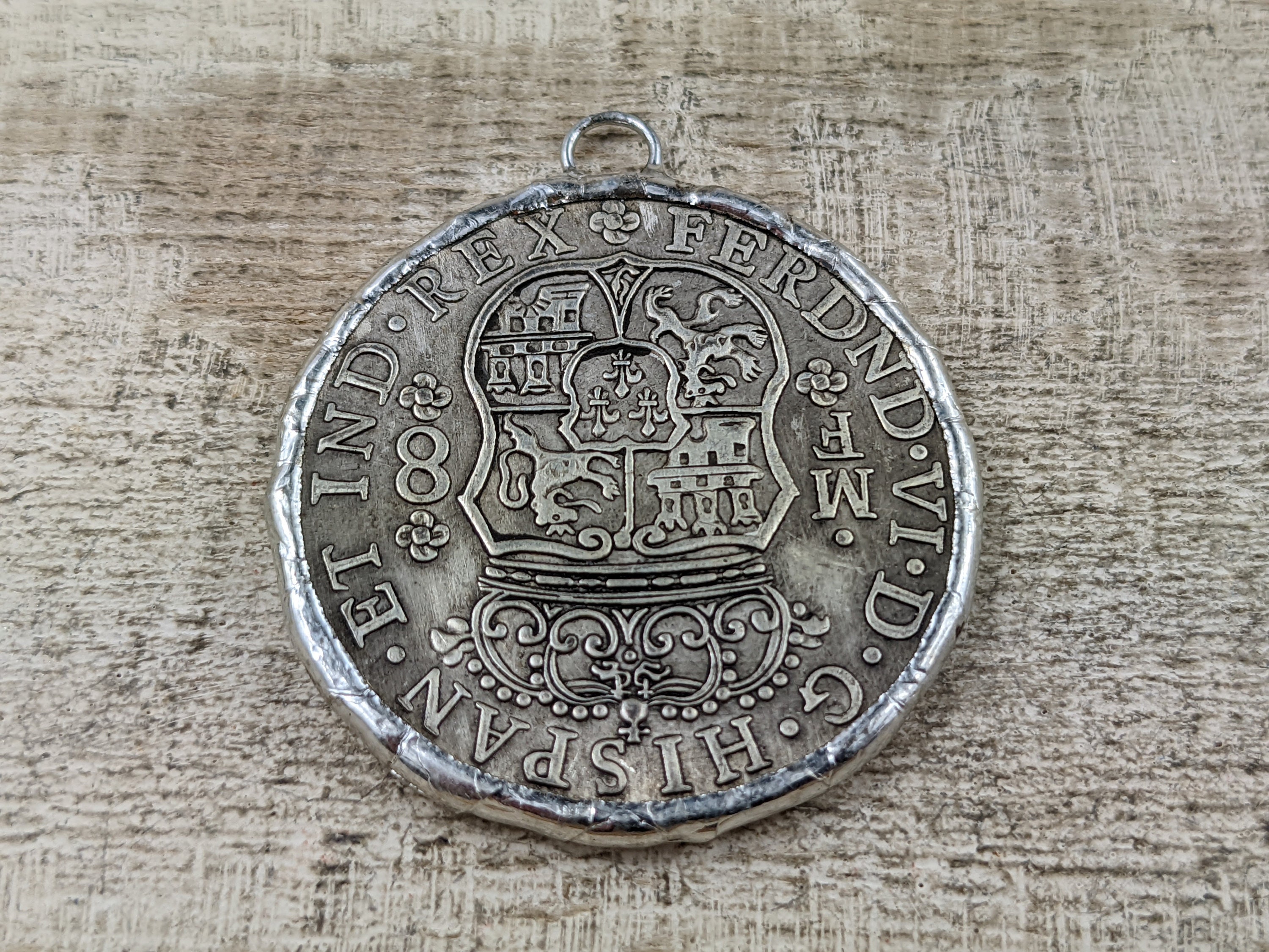 Hand Soldered Spanish Royal Crown Replica Coin Pendant - Etsy