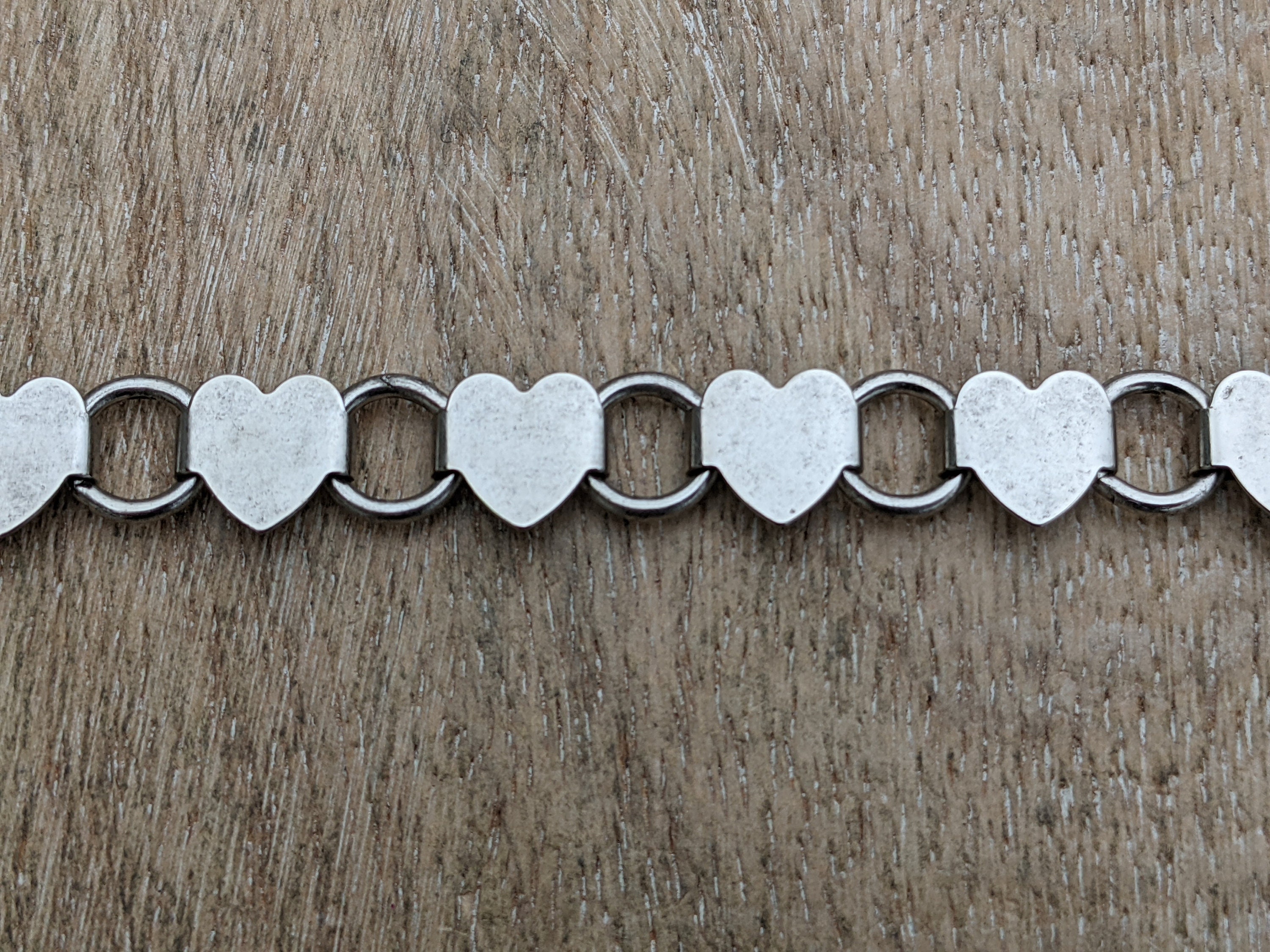 Antique Silver Heart Link Chain Love Connector 10x11mm | Etsy