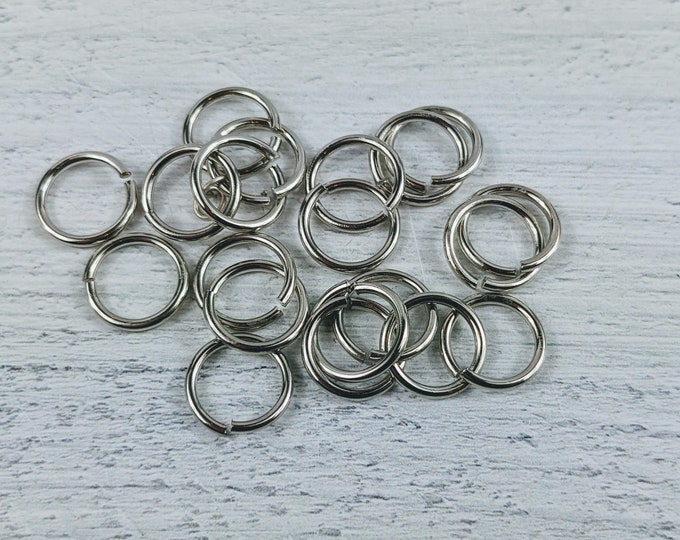 14g 10.0 Mm ID Sterling Jump Rings 14g10.00 Silver 925 Jumprings Links - Etsy