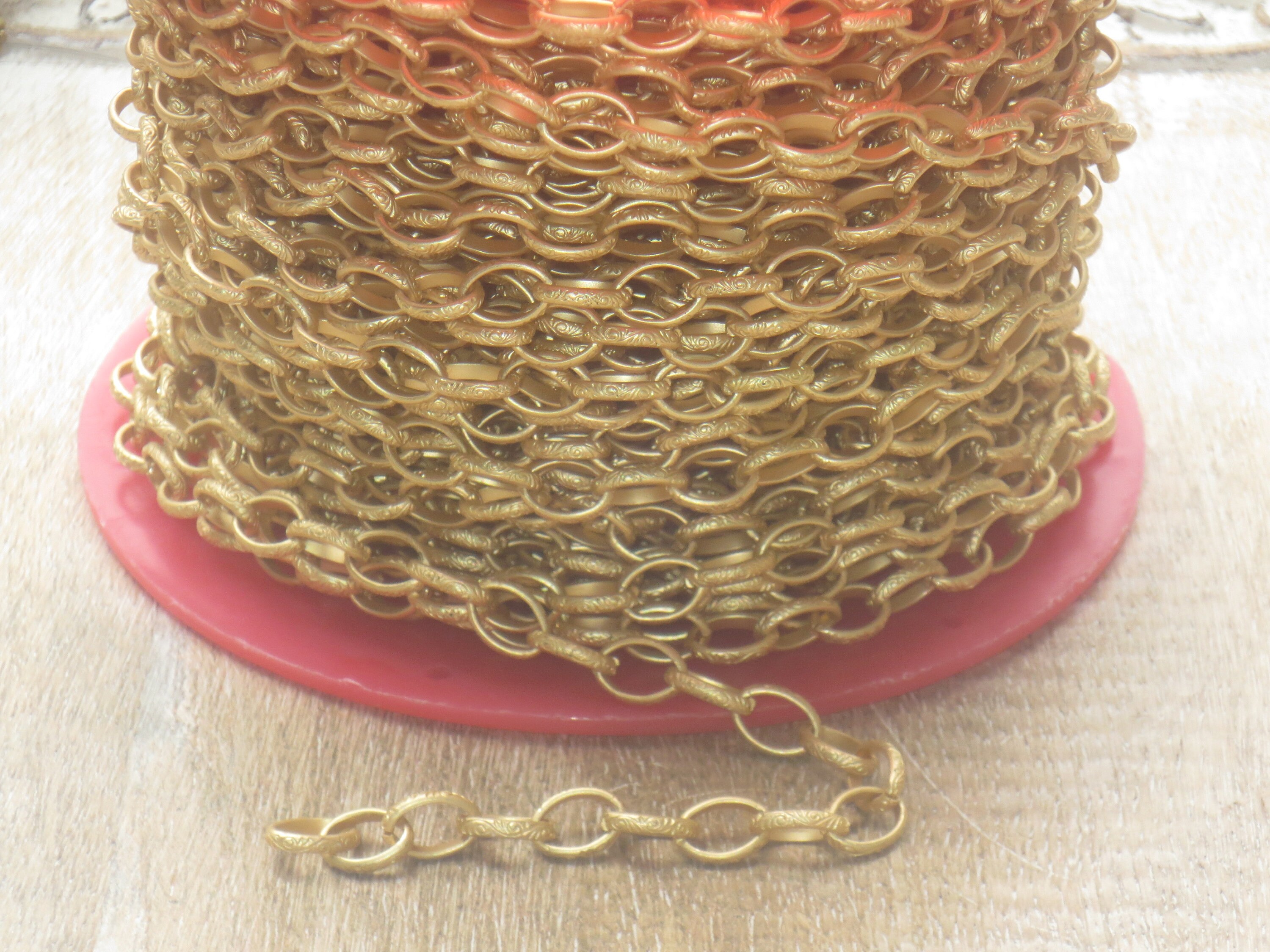 Celtic Chain in Matte Gold Link Chain - Etsy