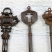Antiqued Bronze Skeleton Key Pendants, Ornate Key, Antique Key, Cross ...