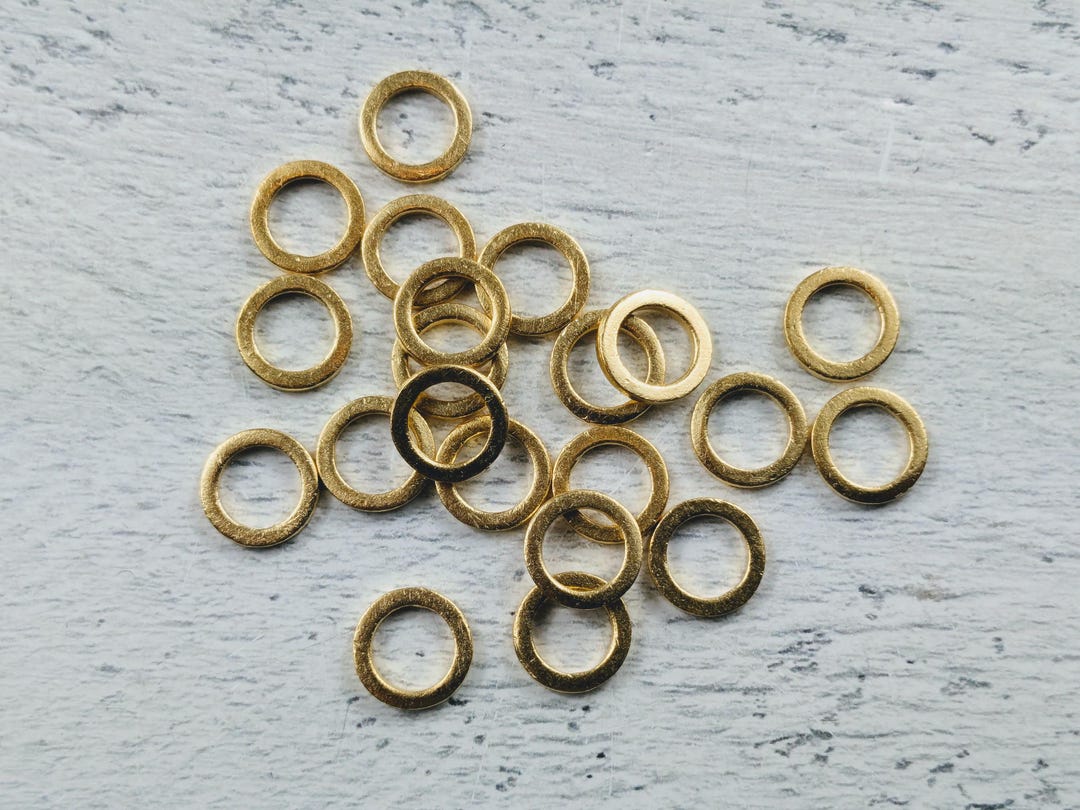 10mm Matte Gold Soldered Jump Rings, Connectors, Links, 10pcs. 18g - Etsy