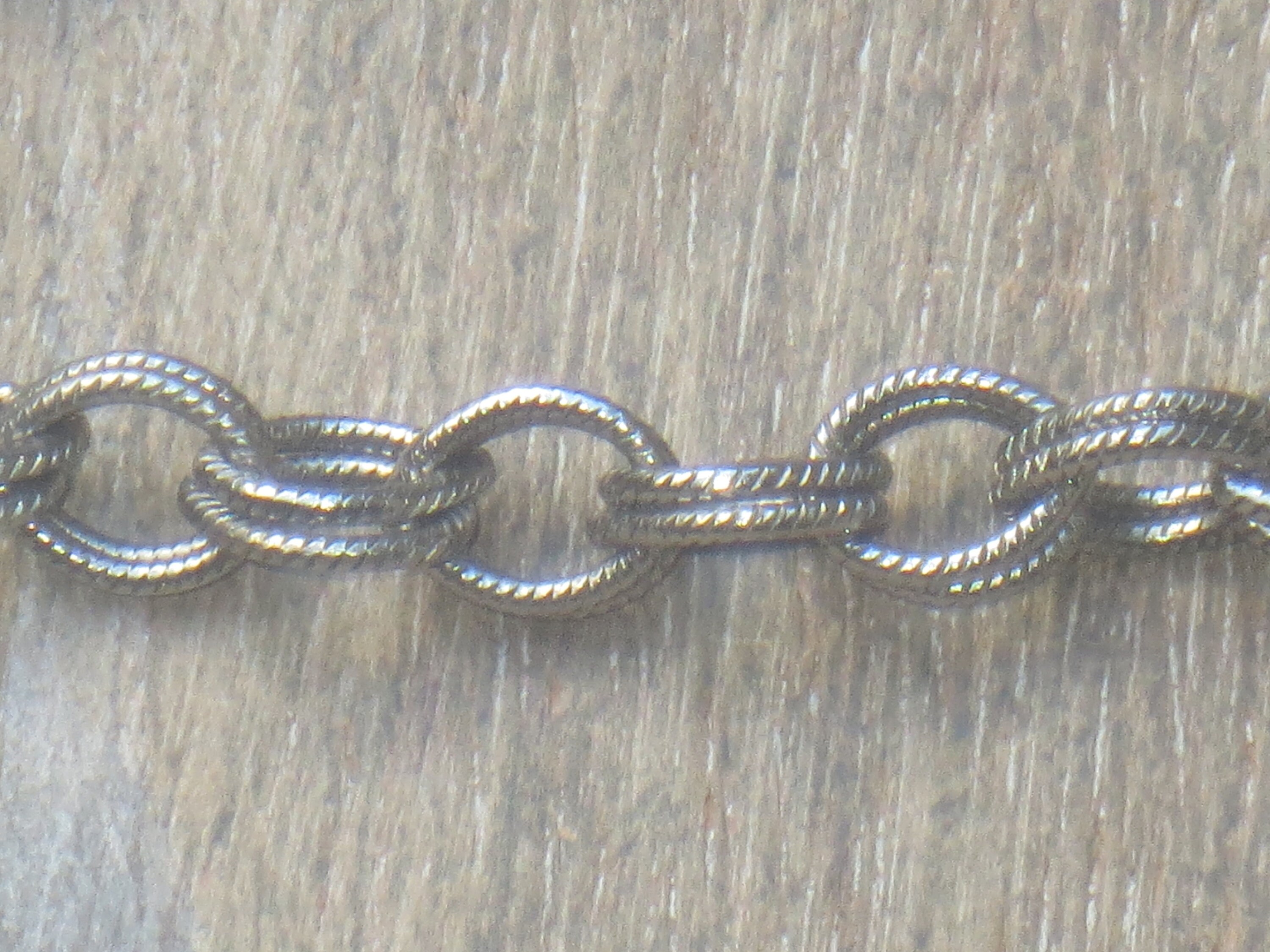 Antique Silver Textured Double Link Cable Chain High Quality - Etsy