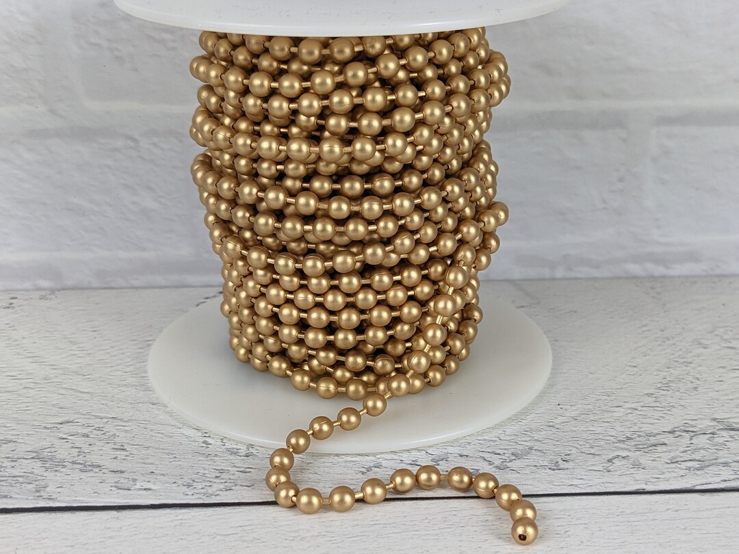 4.5mm Matte Gold Ball Chain, Smooth Round Ball Chain - Etsy