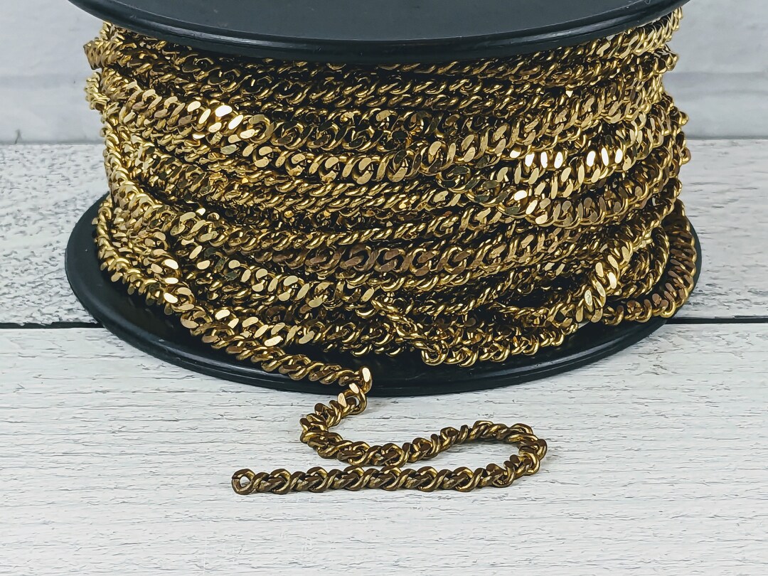 Rare Antique Gold Figure Eight Link Curb Chain, 9x6mm, Infinity - Etsy