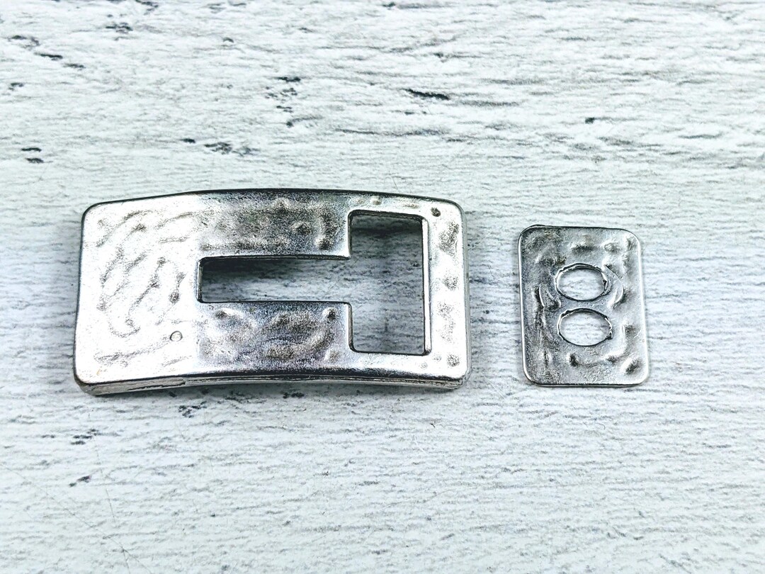 Limited Edition Antique Silver Hammered T Toggle Clasp, 38mm - Etsy