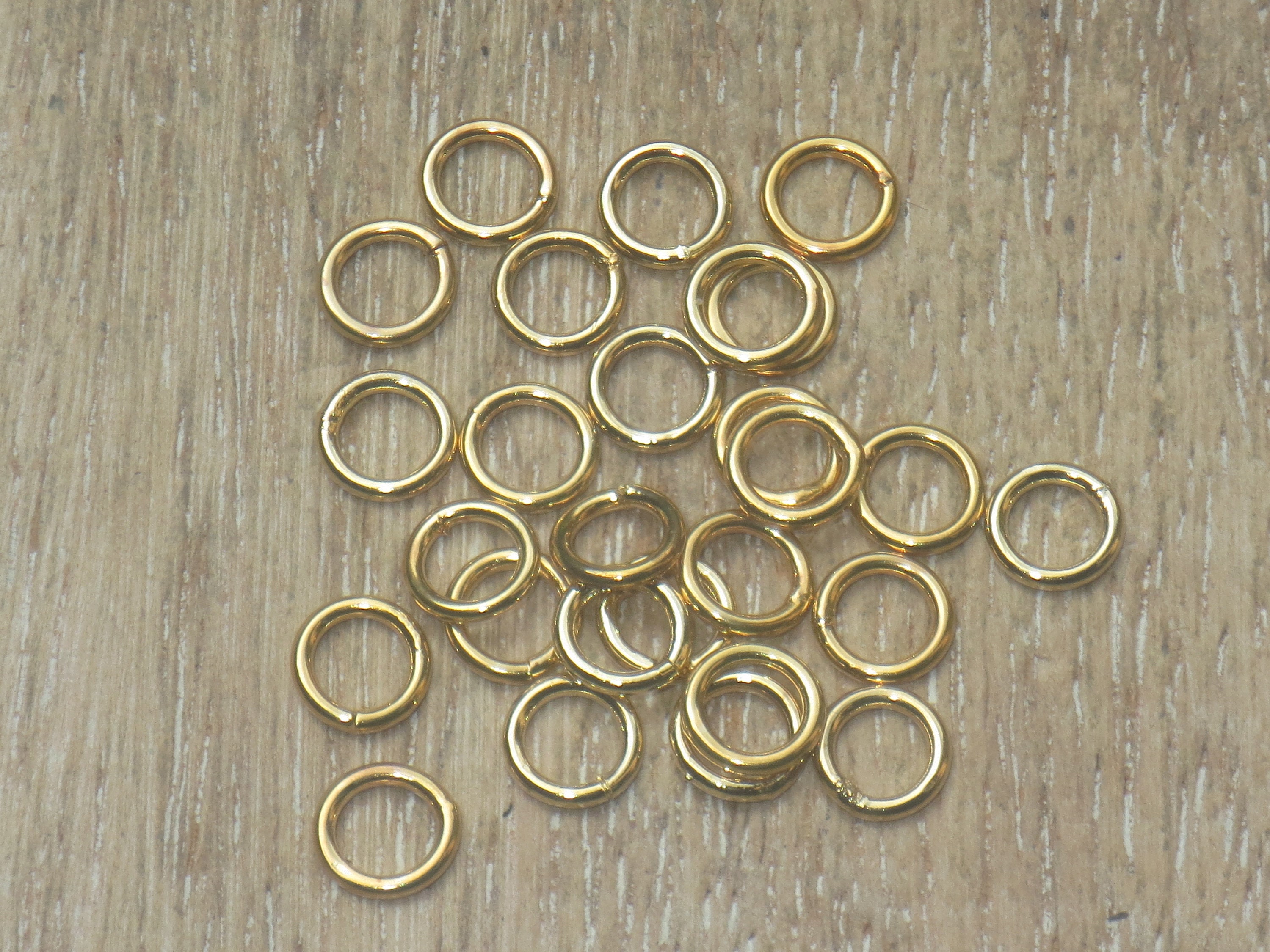 6mm Gold Plated Closed Jump Rings | Etsy