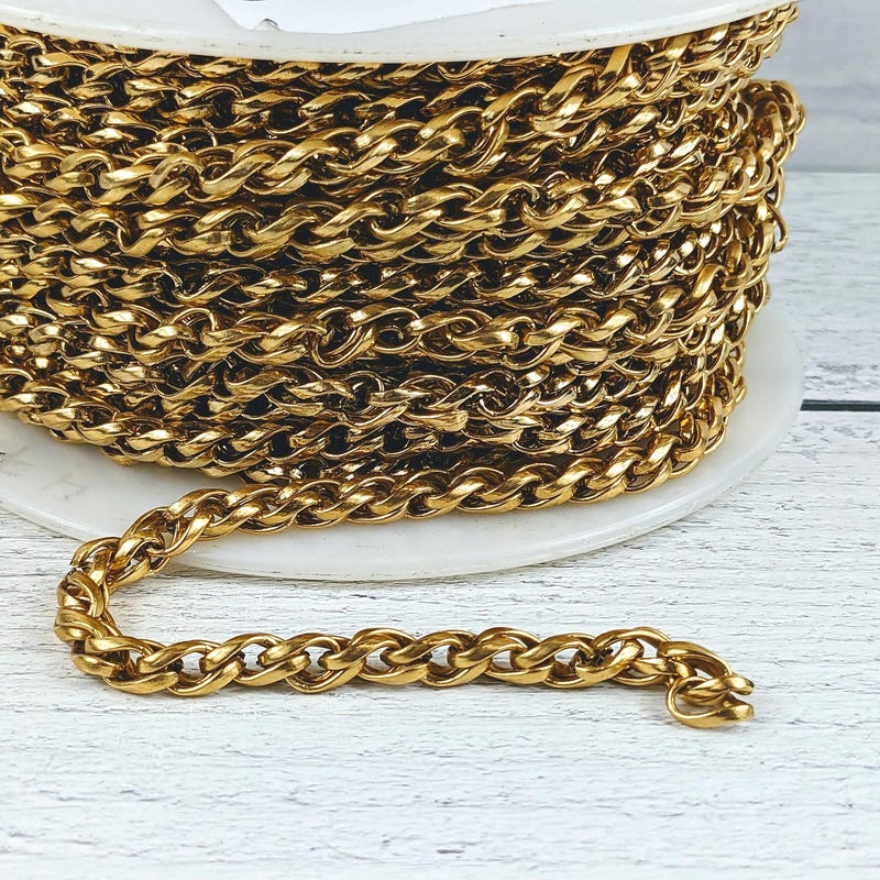 Solid Gold Wheat Chain - Etsy
