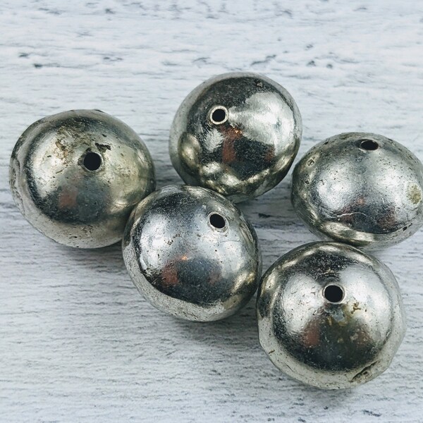 Antique Silver Beads - Etsy