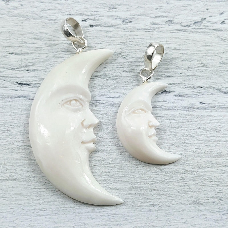 Moon Face Bone Large - Etsy
