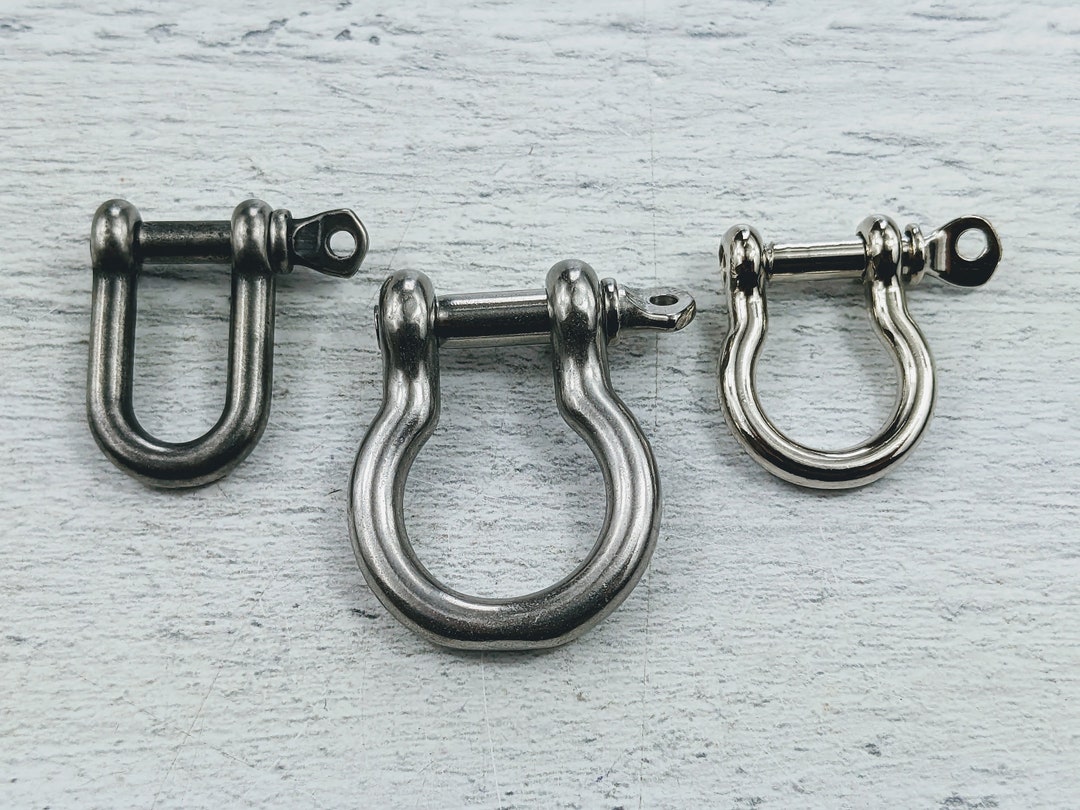 Stainless Steel or Metal Alloy Twist Shackle Clasps, 25mm, 26mm or 35mm ...