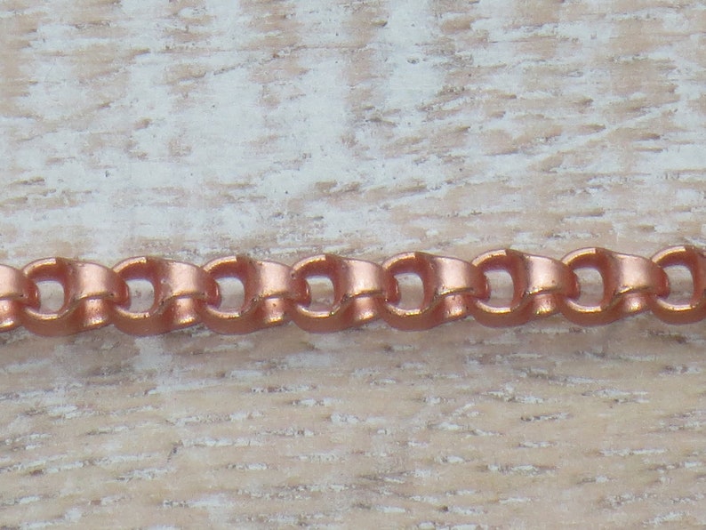 4mm Rolo Box Chain in Matte Rose Gold Box Chain Rose Gold | Etsy