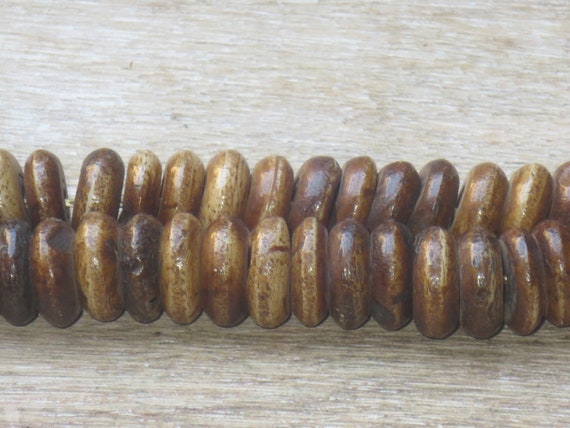 Antiqued Buffalo Bone Disc Beads Spacer Rondelle Mala | Etsy