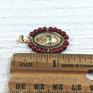 Gold Plated Sacred Heart Wrap Beaded Charms, Mixed Colors, 1pc ...