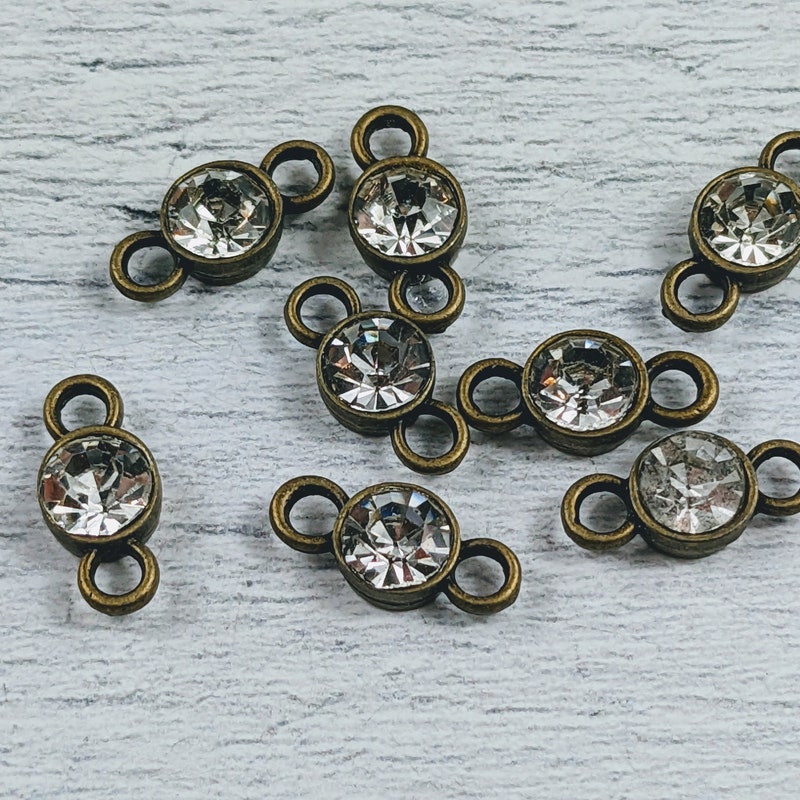 Rhinestone Connector - Etsy