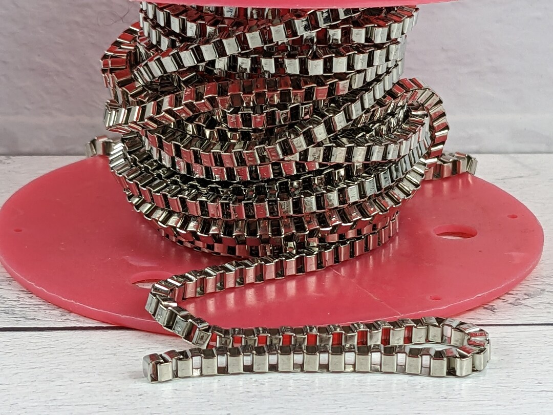 4mm Box Chain in Silver, Box Chain, Silver Plated Chain, Link Chain - Etsy