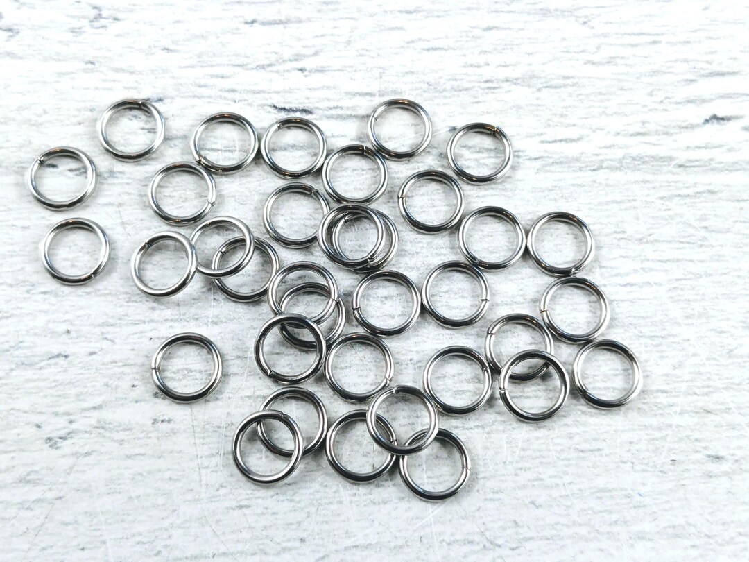 7mm Stainless Steel Soldered Jump Rings, Closed, 18g, Gauge - Etsy
