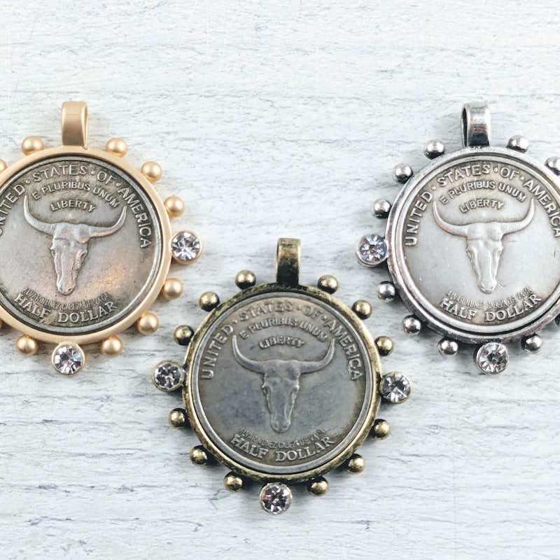 Brass Silver Medallions - Etsy