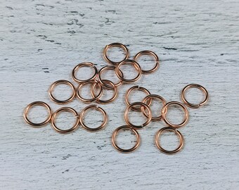 Rose Gold Jump Rings - Etsy