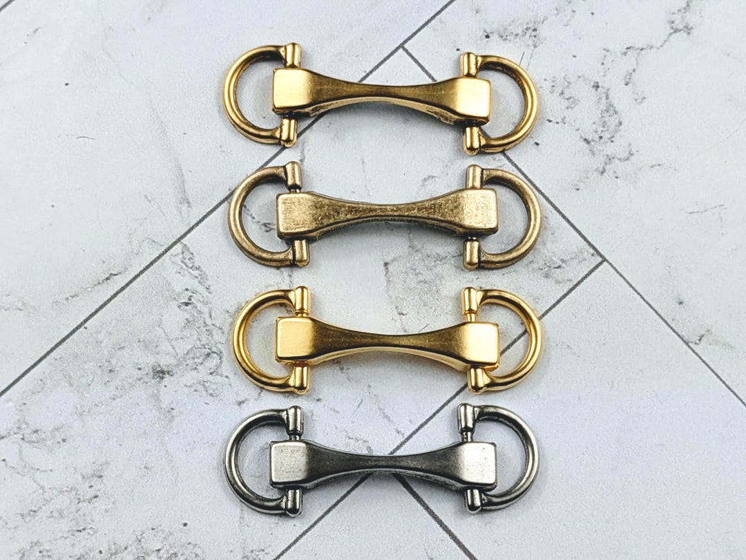 Satin Matte, Gold, Antique Gold, Brass Ox or Silver Ox Plated Horse Bit ...