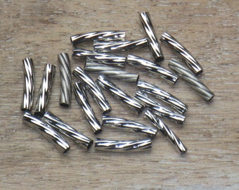 Twisted Tube Beads - Etsy