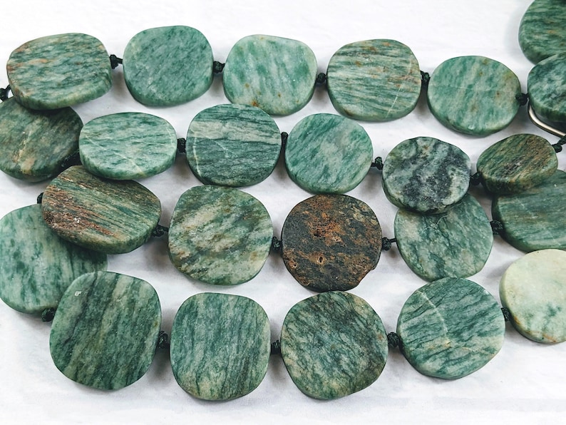 Rare Round Green Afghani Gemstone Jade Beads, Large, Afghan, Ethnic, 24 ...