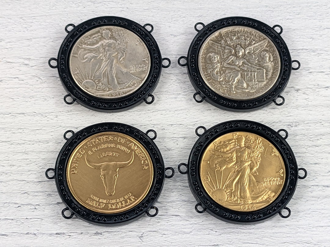 Matte Black Fairy, Longhorn or Lady Liberty Replica Coin Connectors ...