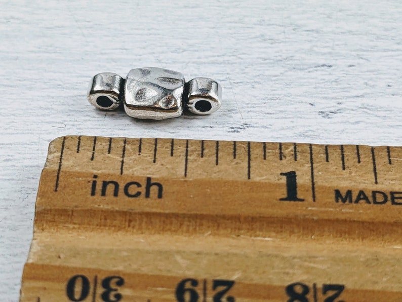 Limited Edition Antique Silver Hammered Two Hole Connectors, Links ...