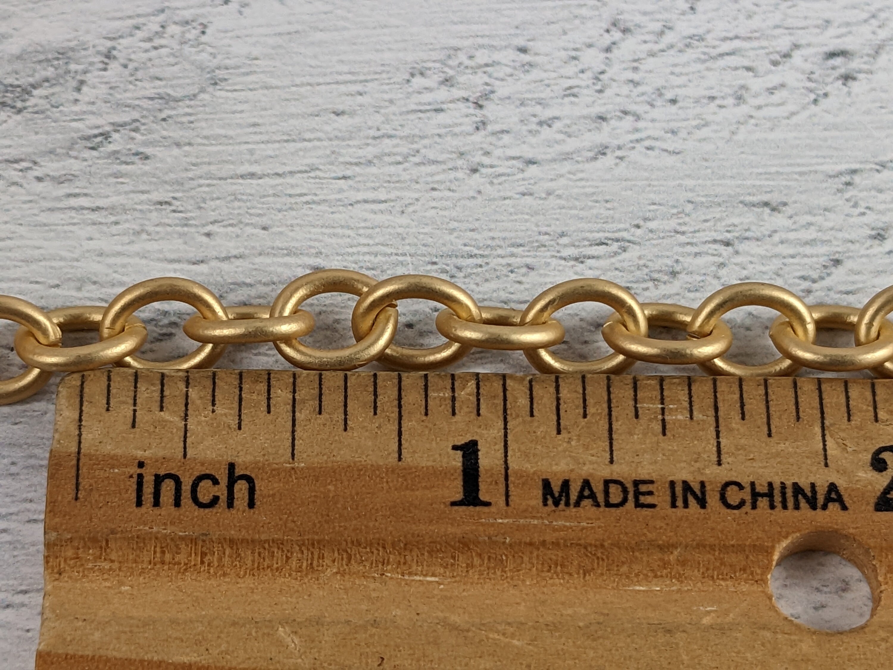 Small Heavy Matte Gold Link Chain - Etsy