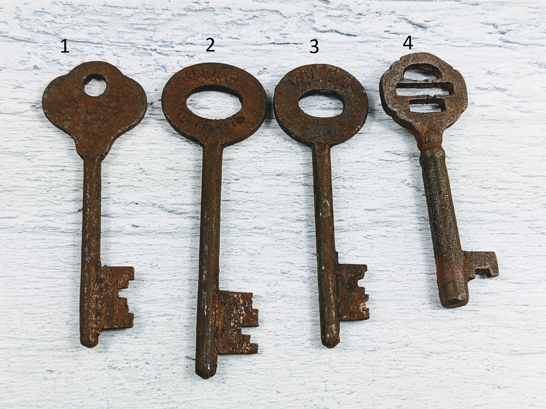 Vintage Rustic Key Pendants, Skeleton Key, 1pc. Antiqued, Old, 70mm ...