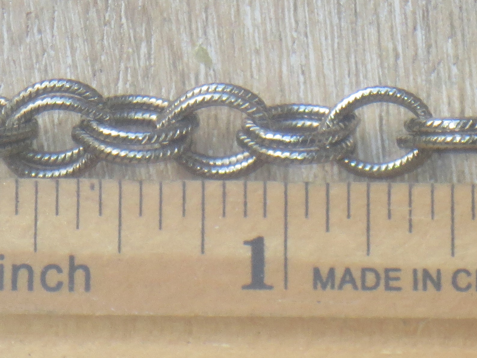 Antique Silver Textured Double Link Cable Chain High Quality - Etsy